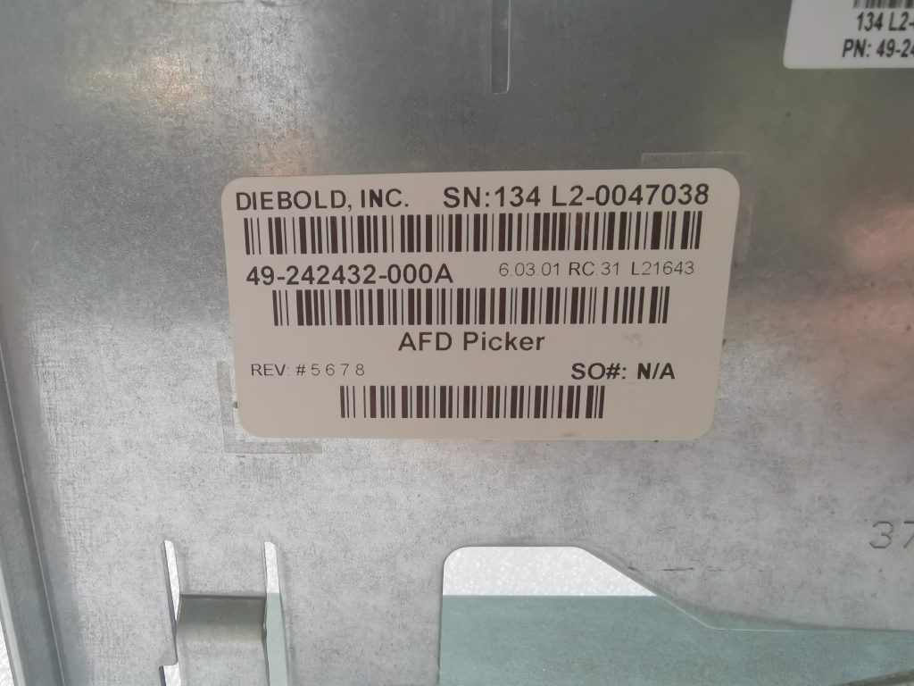 ATM Parts Diebold 5500 AFD Picker new original 49-24243-2000A ...